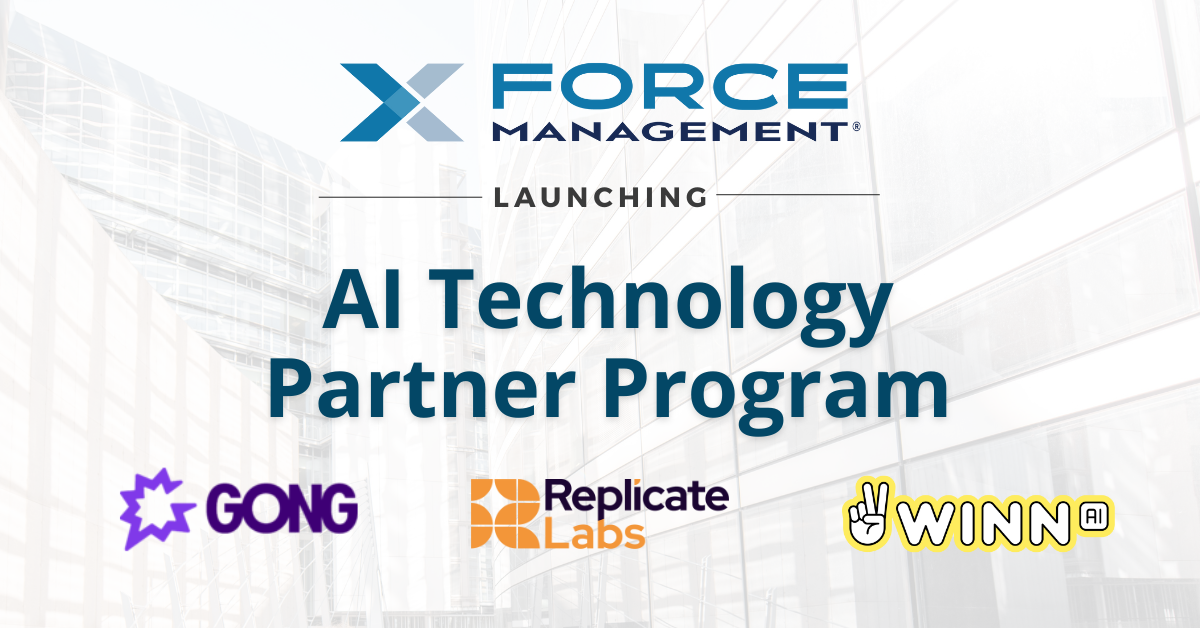 Force Management Embeds Methodologies in AI Selling Tools Through Strategic Partnerships